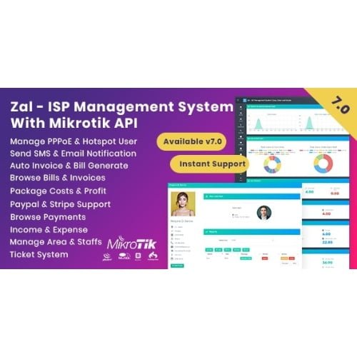 Zal – ISP Management System With Mikrotik API - NQE